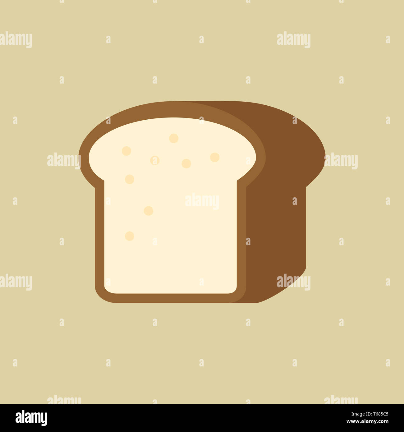Bread. Food Flat Icon Stock Photo - Alamy