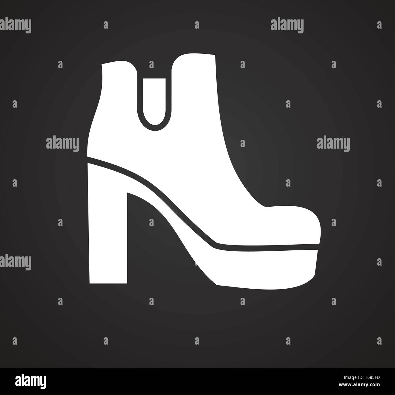 Shoe icon on background for graphic and web design. Simple vector sign ...
