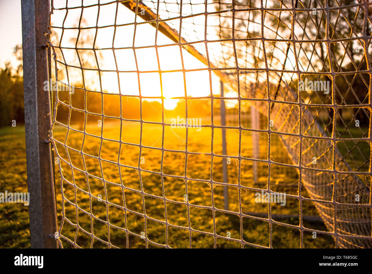 Sunrise over football ground hi-res stock photography and images - Alamy