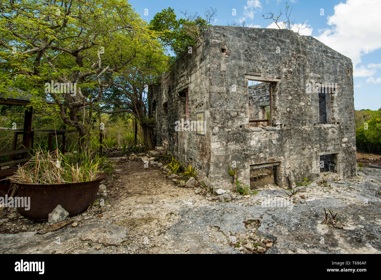 Wade's Green Plantation Historic Site, Kew, North Caicos, Turks and ...