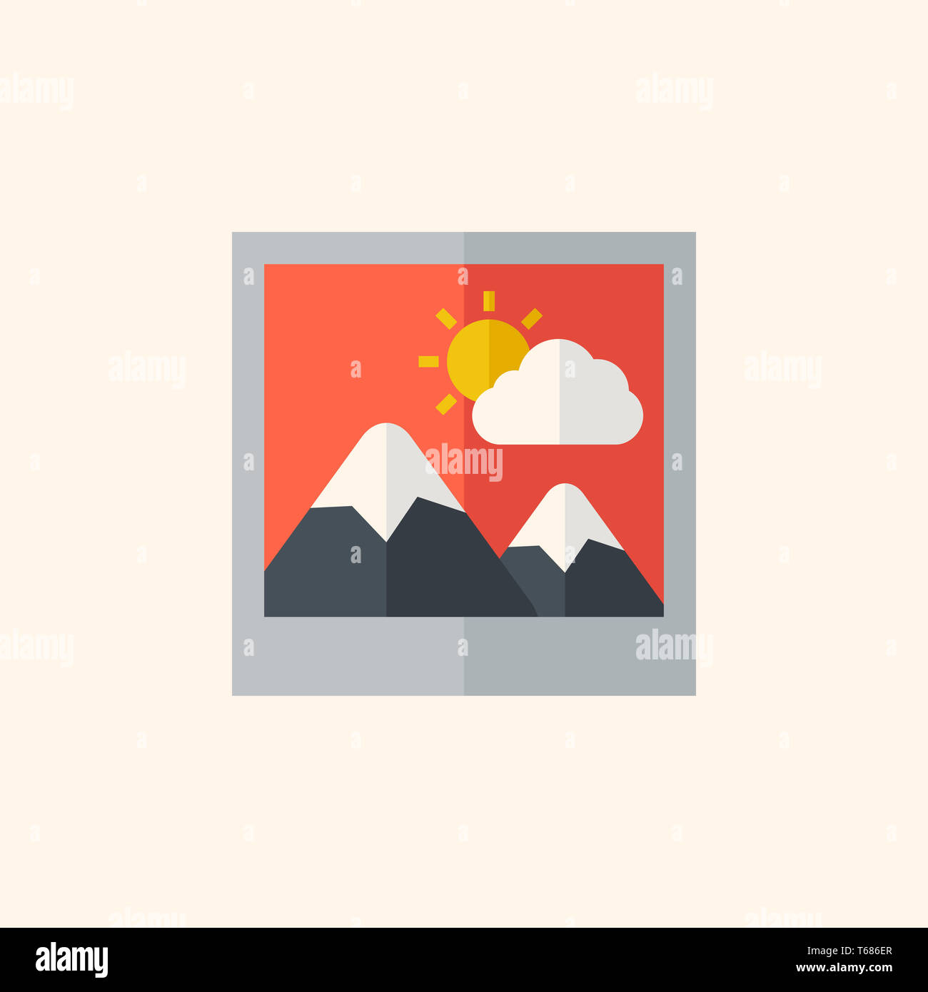 Travel photo flat design hi-res stock photography and images - Alamy