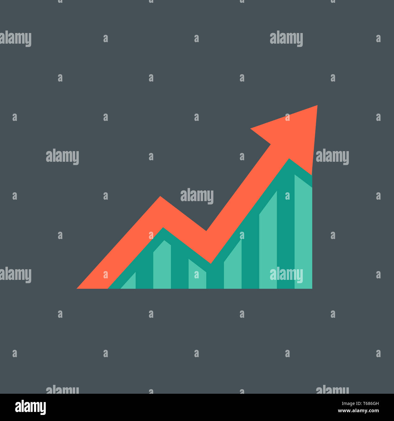 Success Flat Icon Stock Photo - Alamy