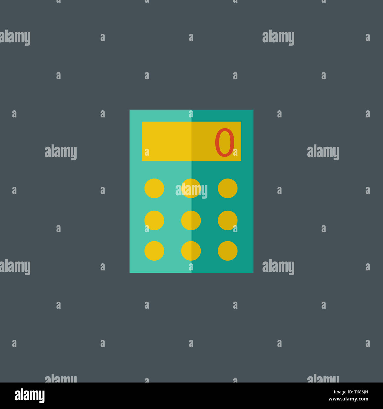 Flat design calculator hi-res stock photography and images - Alamy