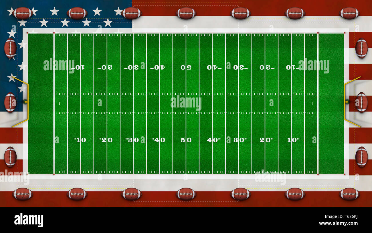 Football Field Border Clipart