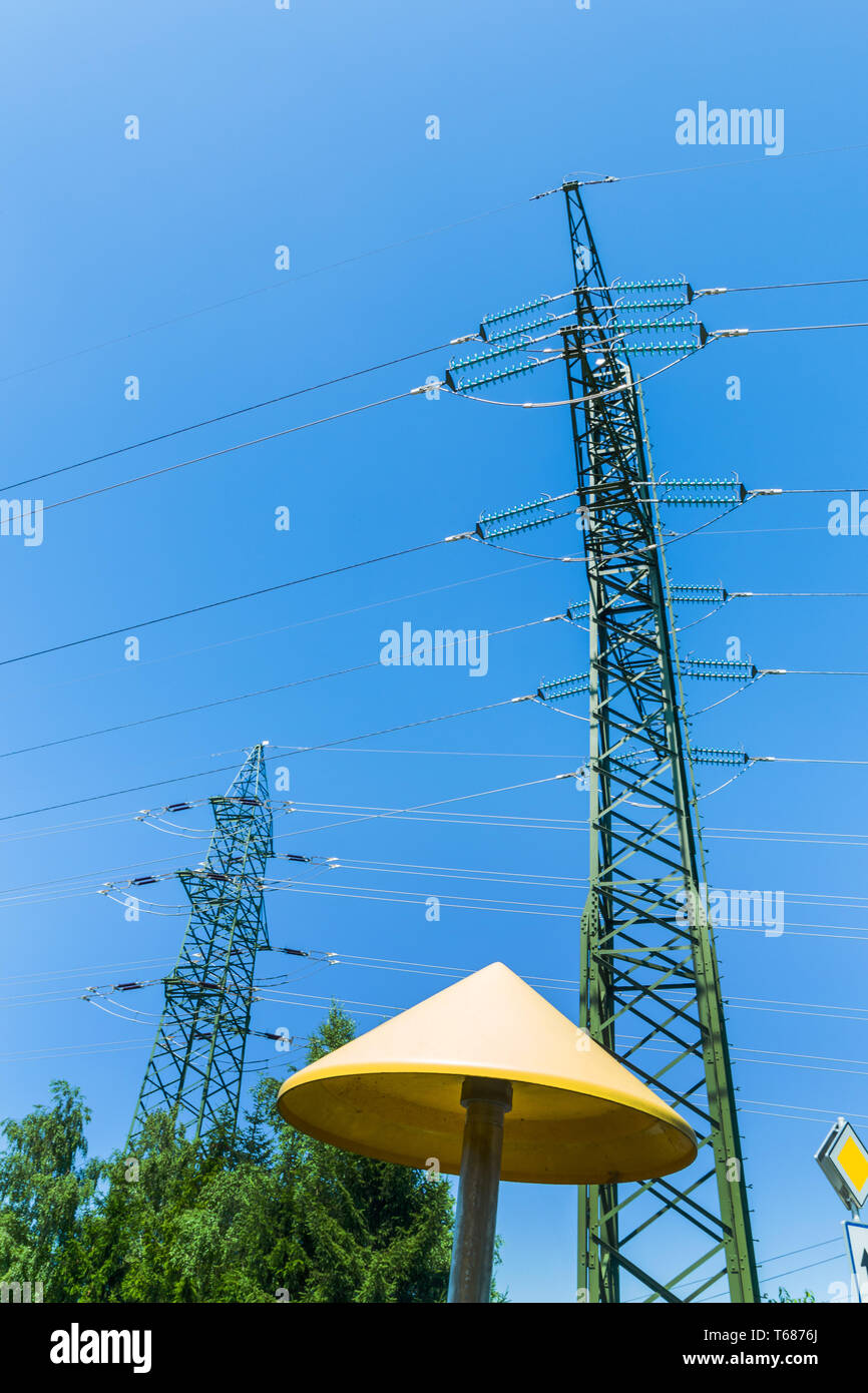 power pole symbol photo Stock Photo - Alamy