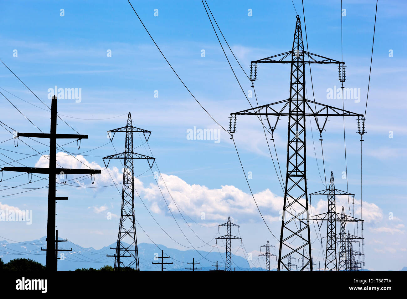 power pole symbol photo Stock Photo - Alamy