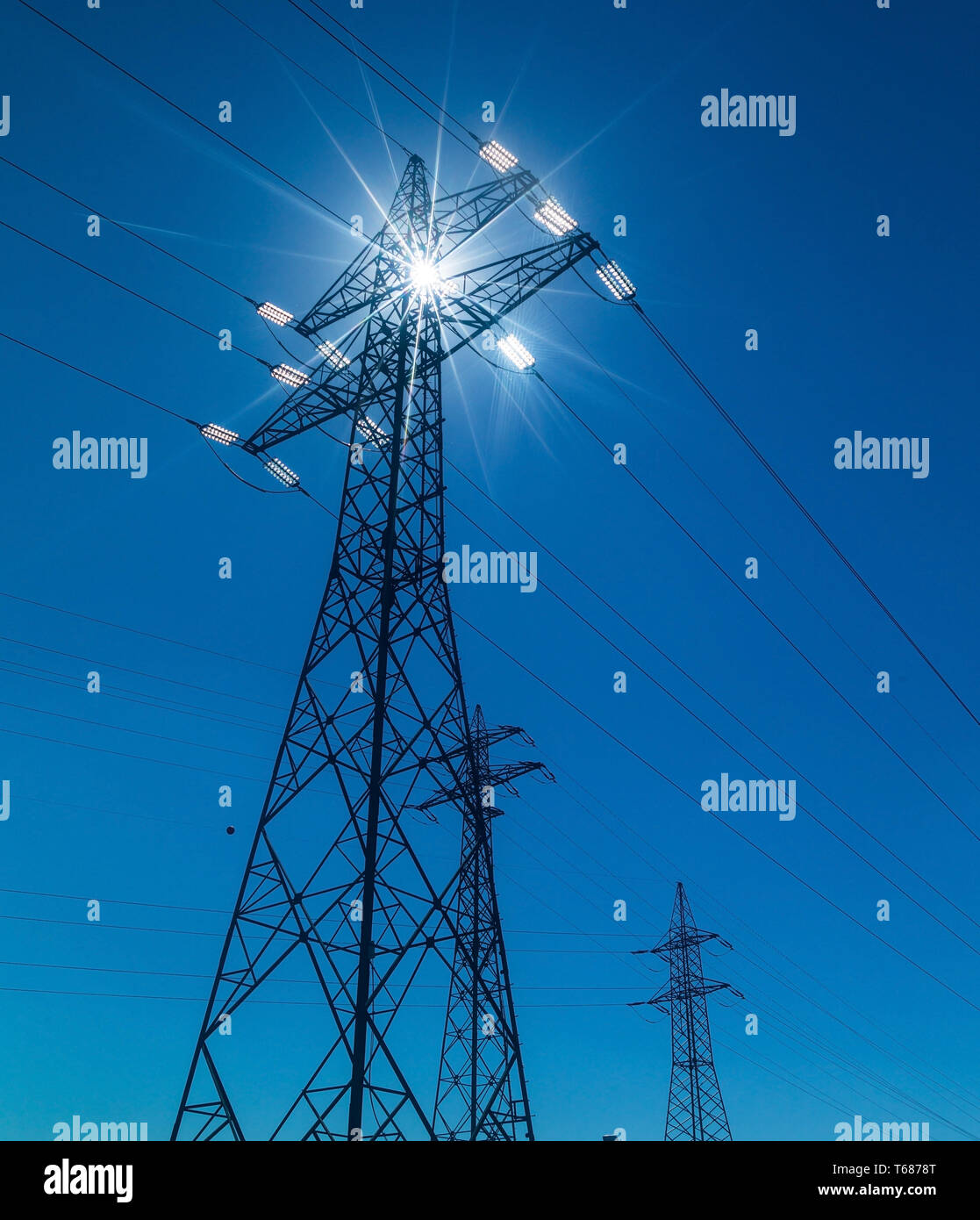 power pole symbol photo Stock Photo - Alamy