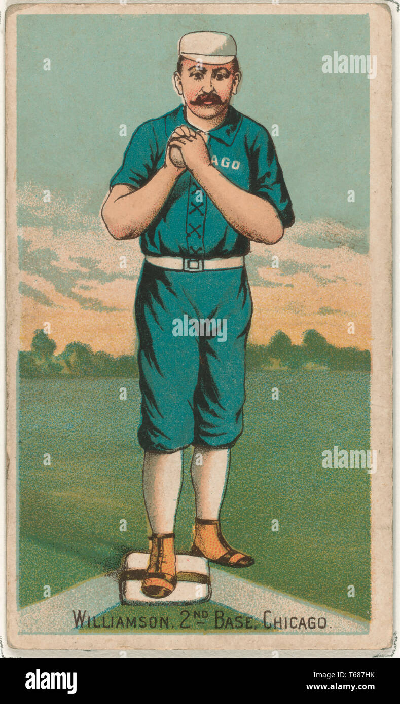 Ned Williamson, Chicago White Stockings, Baseball Card Portrait, D ...