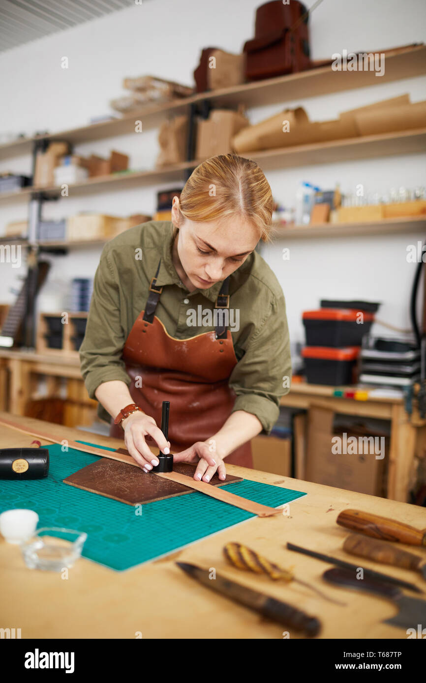 Leather currier making quality hi-res stock photography and images - Alamy
