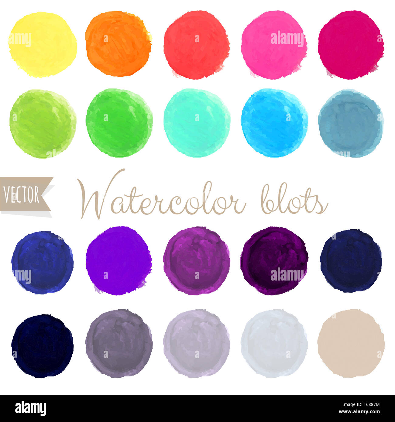 Watercolor blots hi-res stock photography and images - Alamy