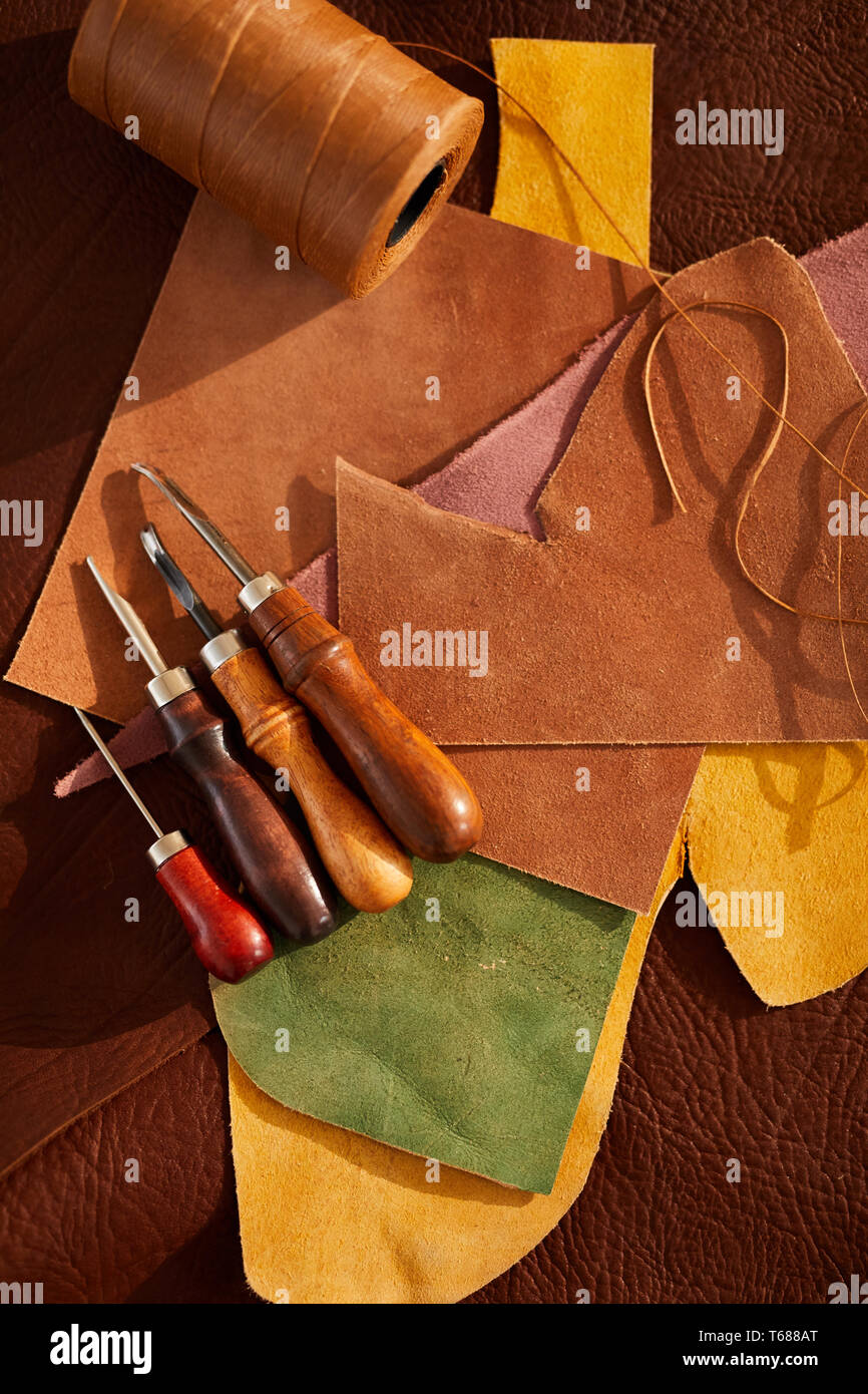 Leatherwork abstract hi-res stock photography and images - Alamy