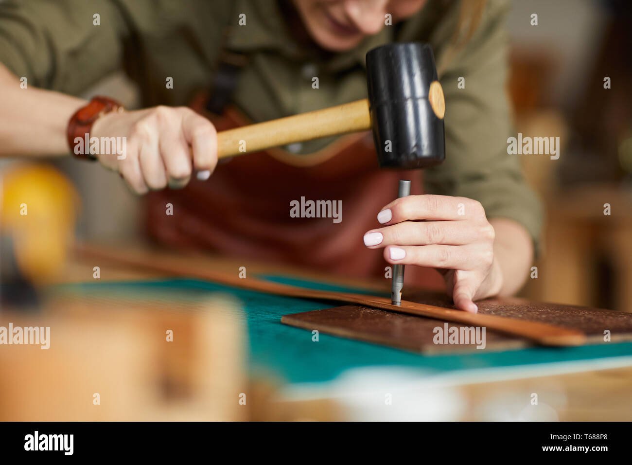 Close up female hands forming hi-res stock photography and images - Alamy