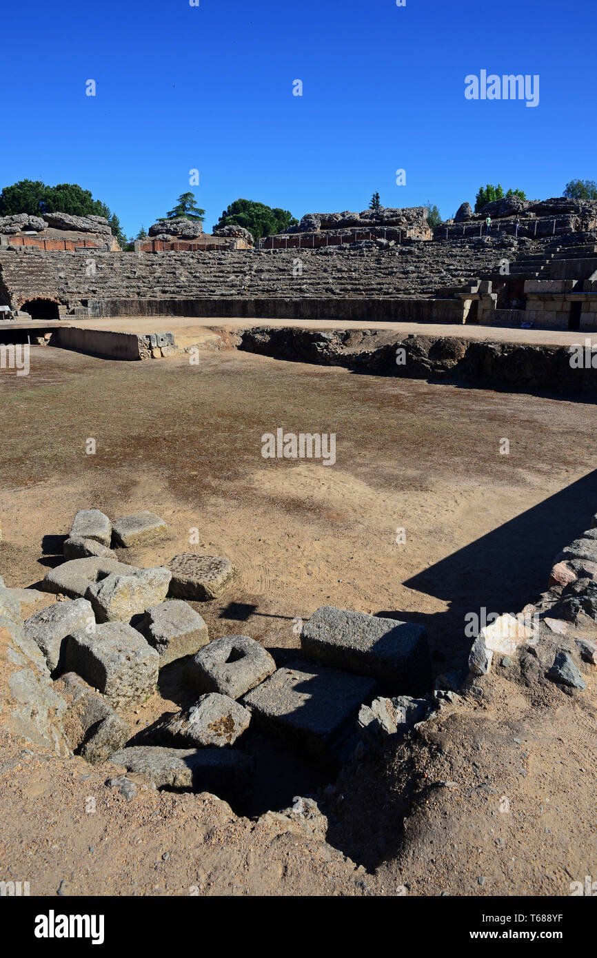The Amphitheatre of Merida (Anfiteatro de Merida) is a ruined Roman ...