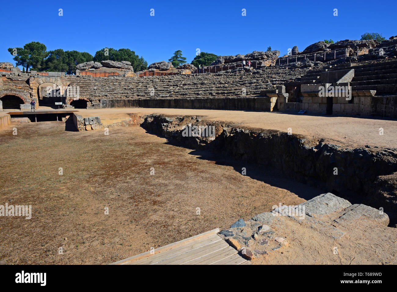 The Amphitheatre of Merida (Anfiteatro de Merida) is a ruined Roman ...