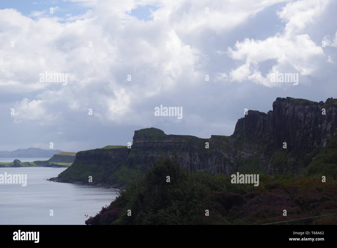 Kilt Rock and Mealt Falls. Basalt and Dolerite Sea Cliffs by the Sound of Raasay, Isle of Skye ...
