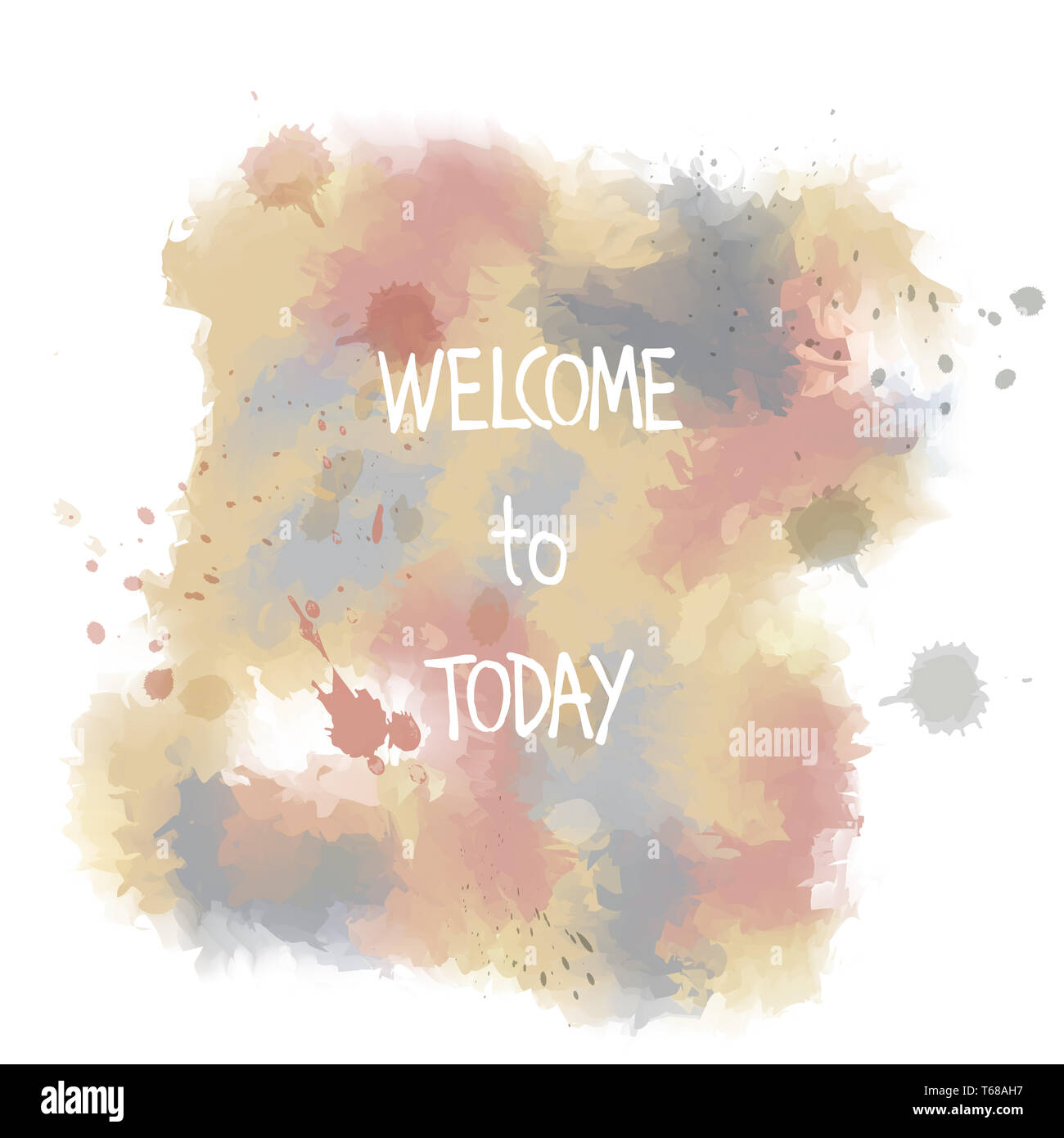 Welcome lettering design hi-res stock photography and images - Alamy