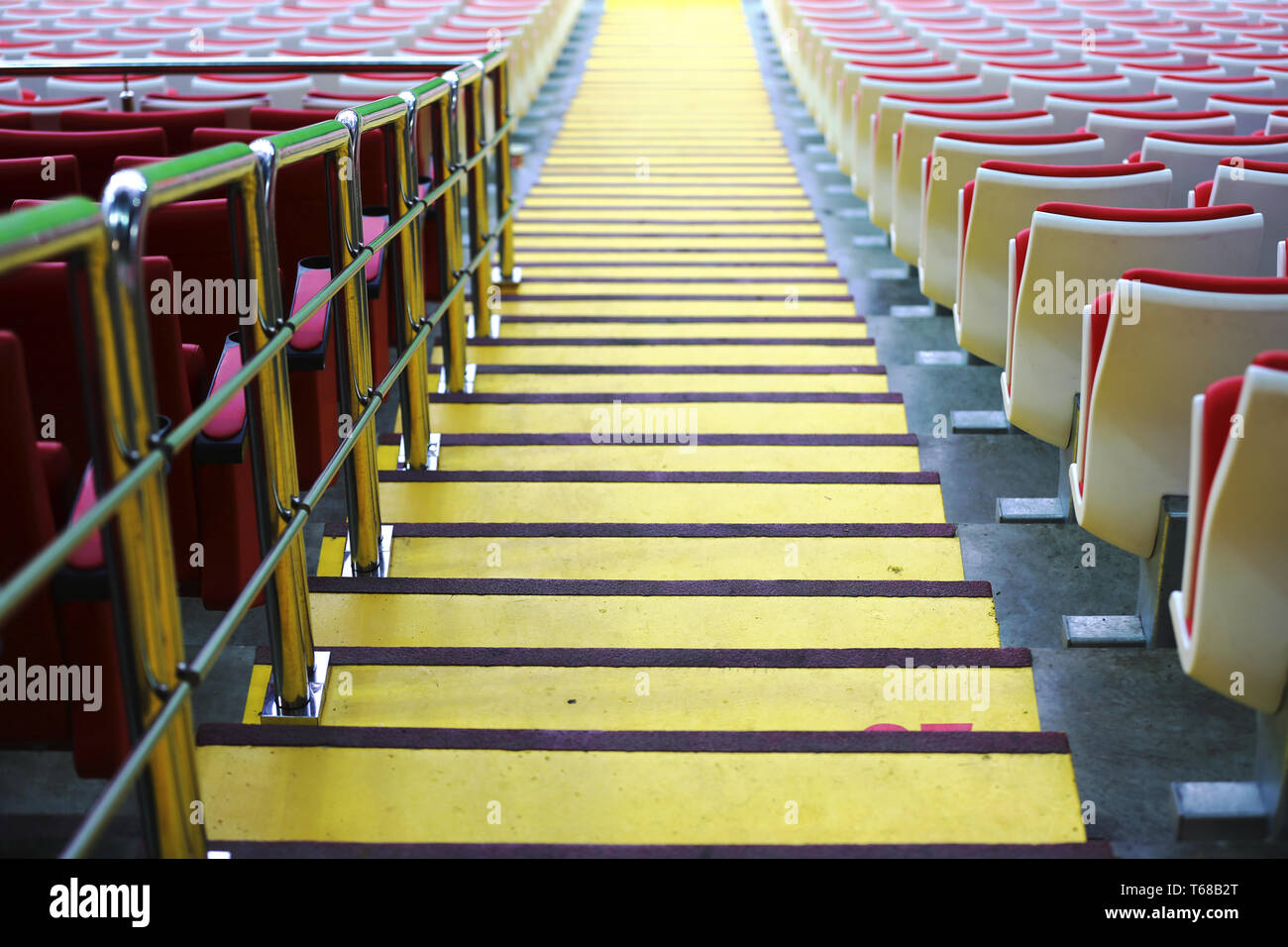 Stadium seats steps hi-res stock photography and images - Alamy