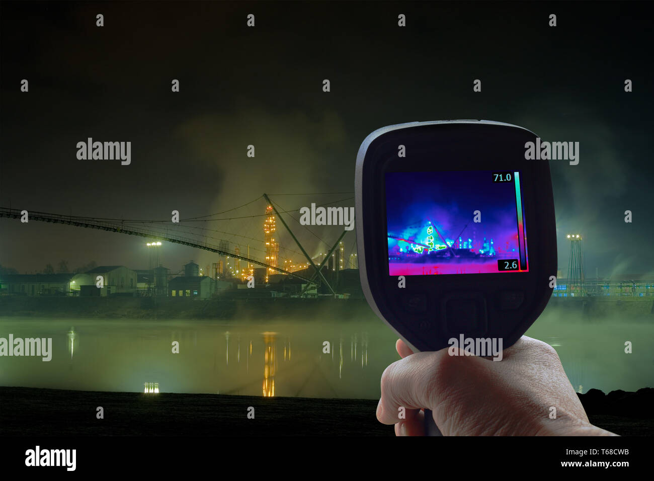 Petrochemical Plant Infrared Stock Photo - Alamy