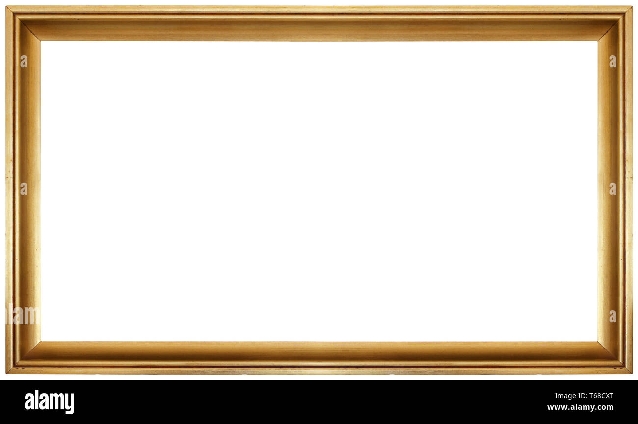 Golden Frame Cutout Stock Photo - Alamy