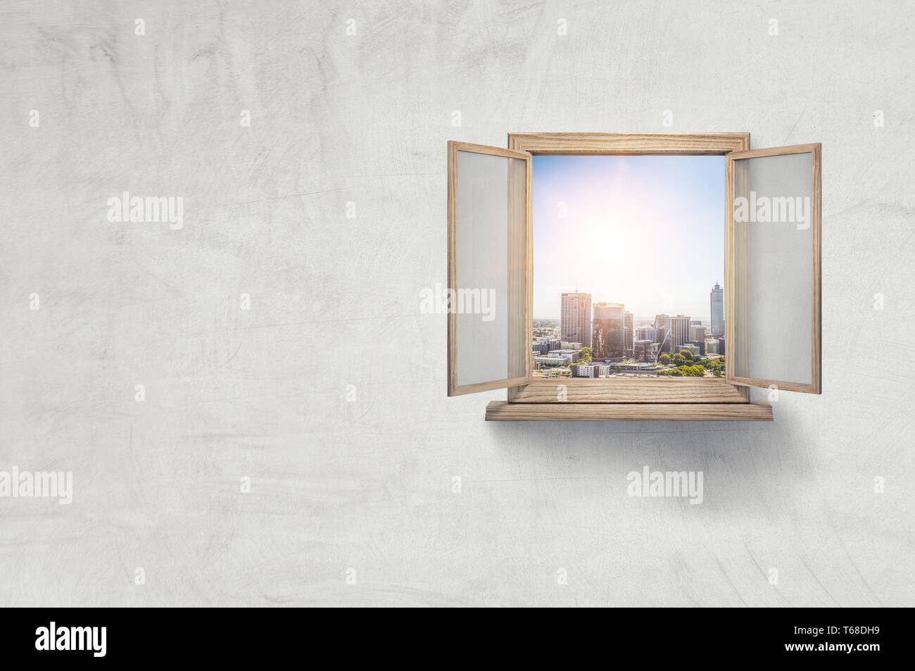 Open window outside view hi-res stock photography and images - Alamy