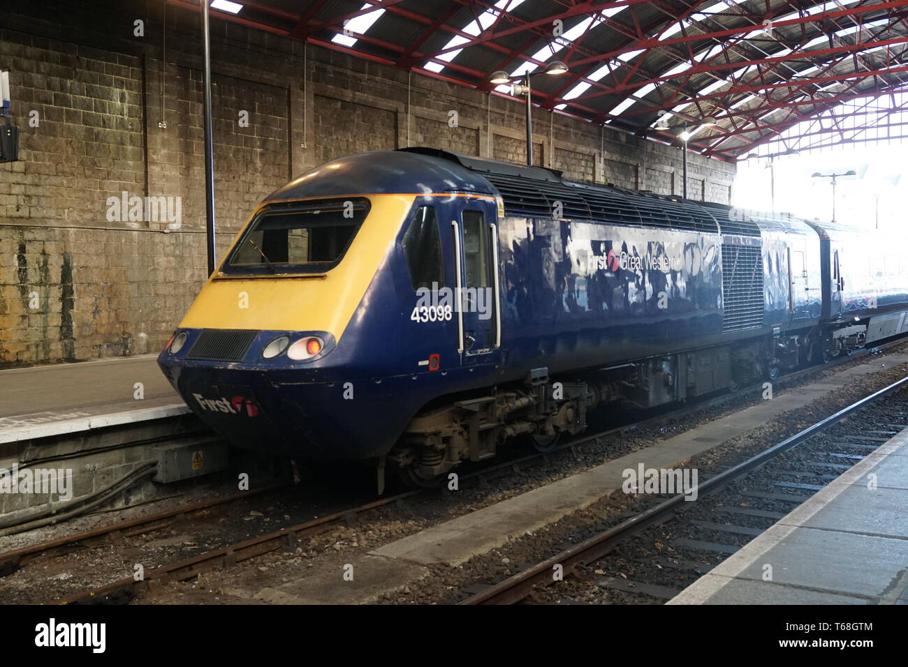 Intercity 125 of Great Western Railways arriving in Penzance Cornwall ...