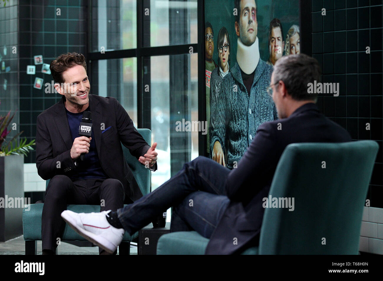 New York, USA. 29 Apr, 2019. Glenn Howerton at BUILD Series, discussing ...