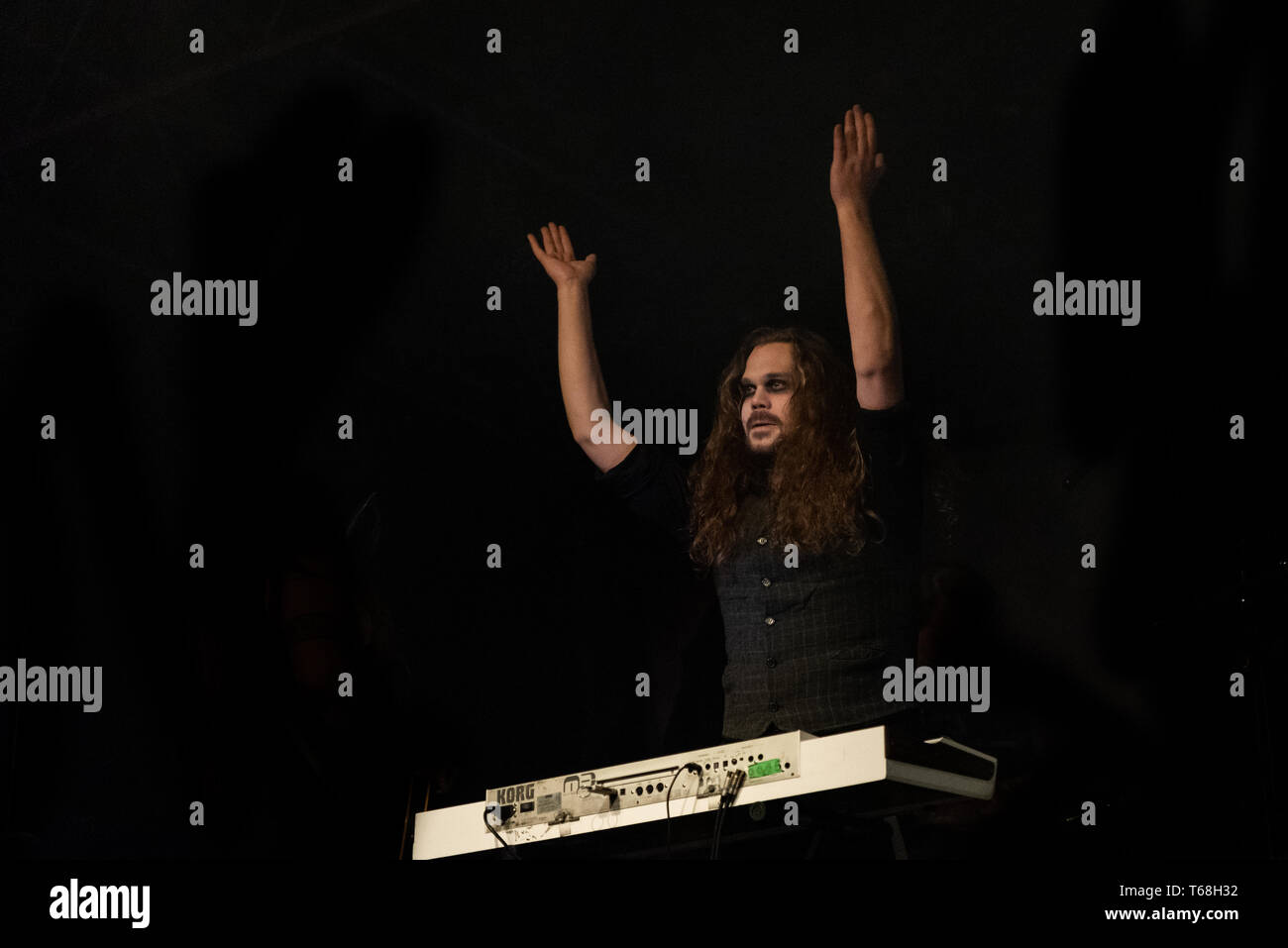 Milan, Italy - April 26, 2019: folk metal band FINNTROLL from Helsinki ...
