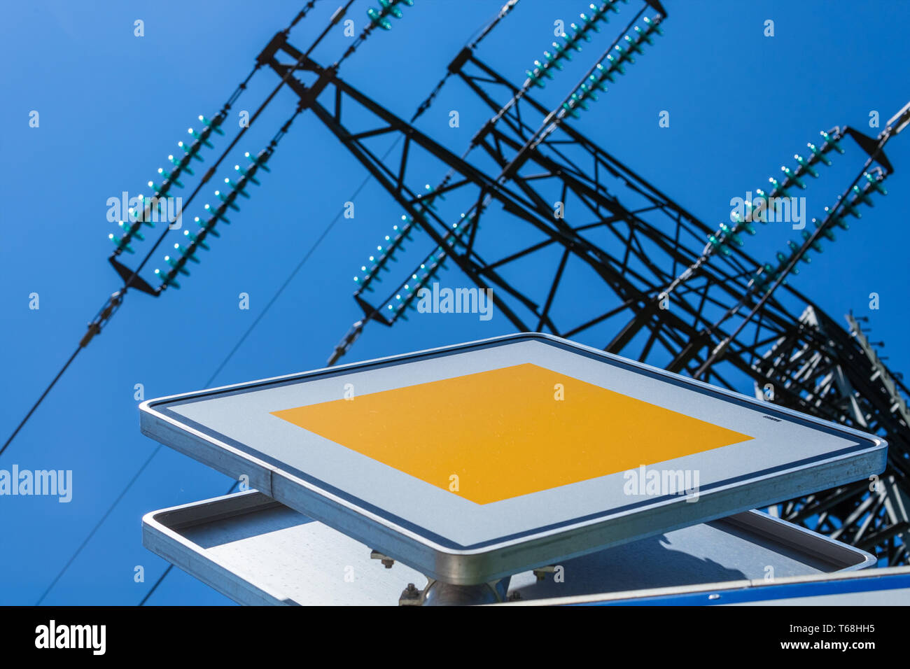 power pole symbol photo Stock Photo - Alamy