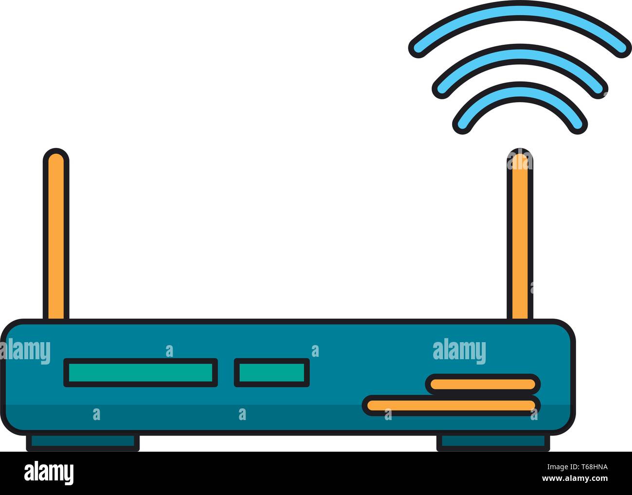 router icon cartoon Stock Vector Image & Art - Alamy