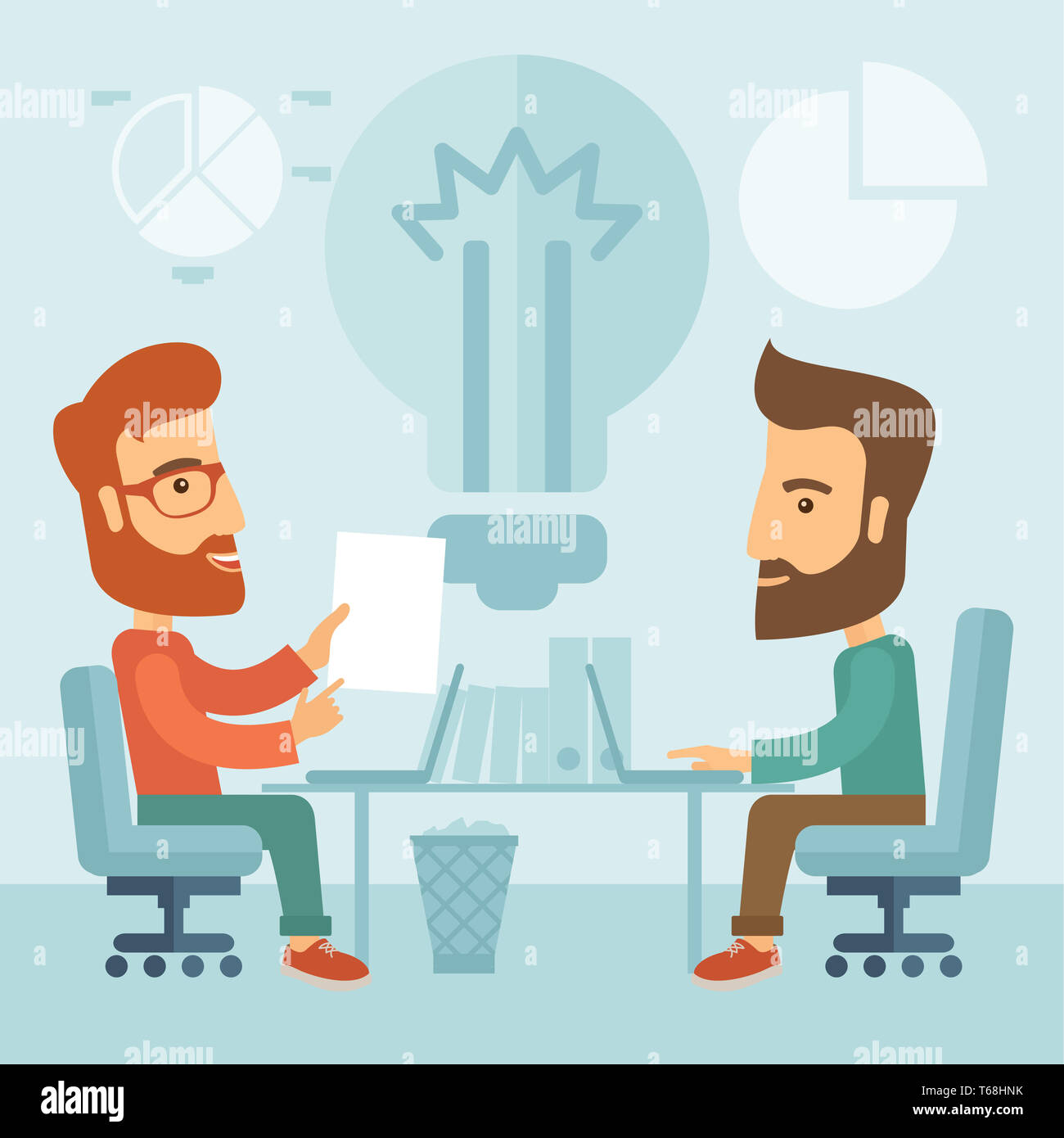 Meeting Brainstorming Cartoon Stock Photos & Meeting Brainstorming ...