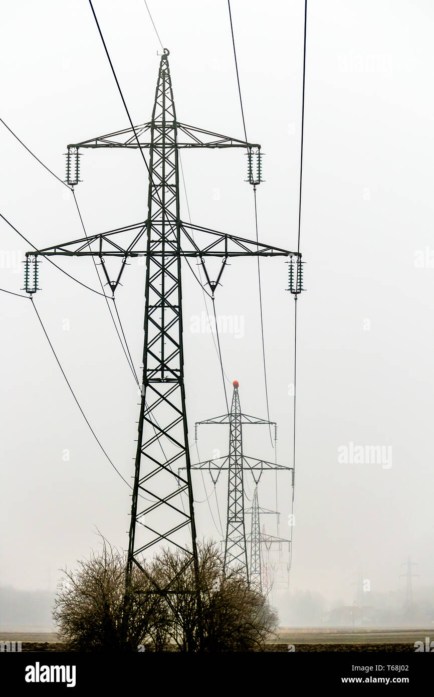power pole symbol photo Stock Photo - Alamy