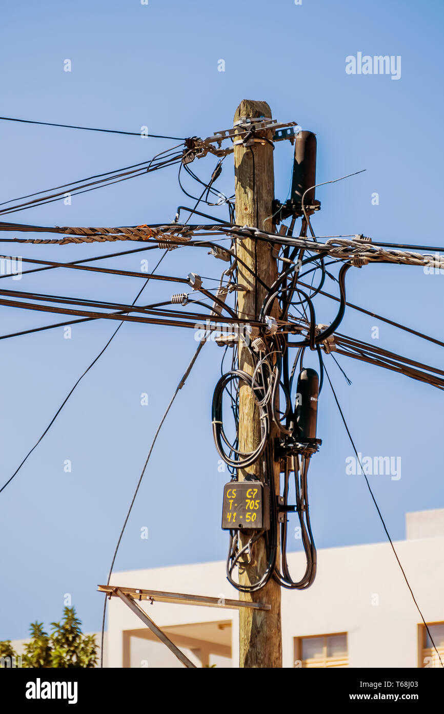 power pole symbol photo Stock Photo - Alamy