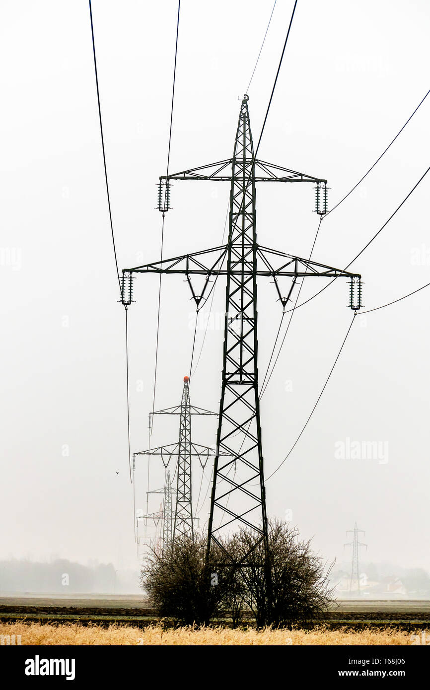 power pole symbol photo Stock Photo - Alamy