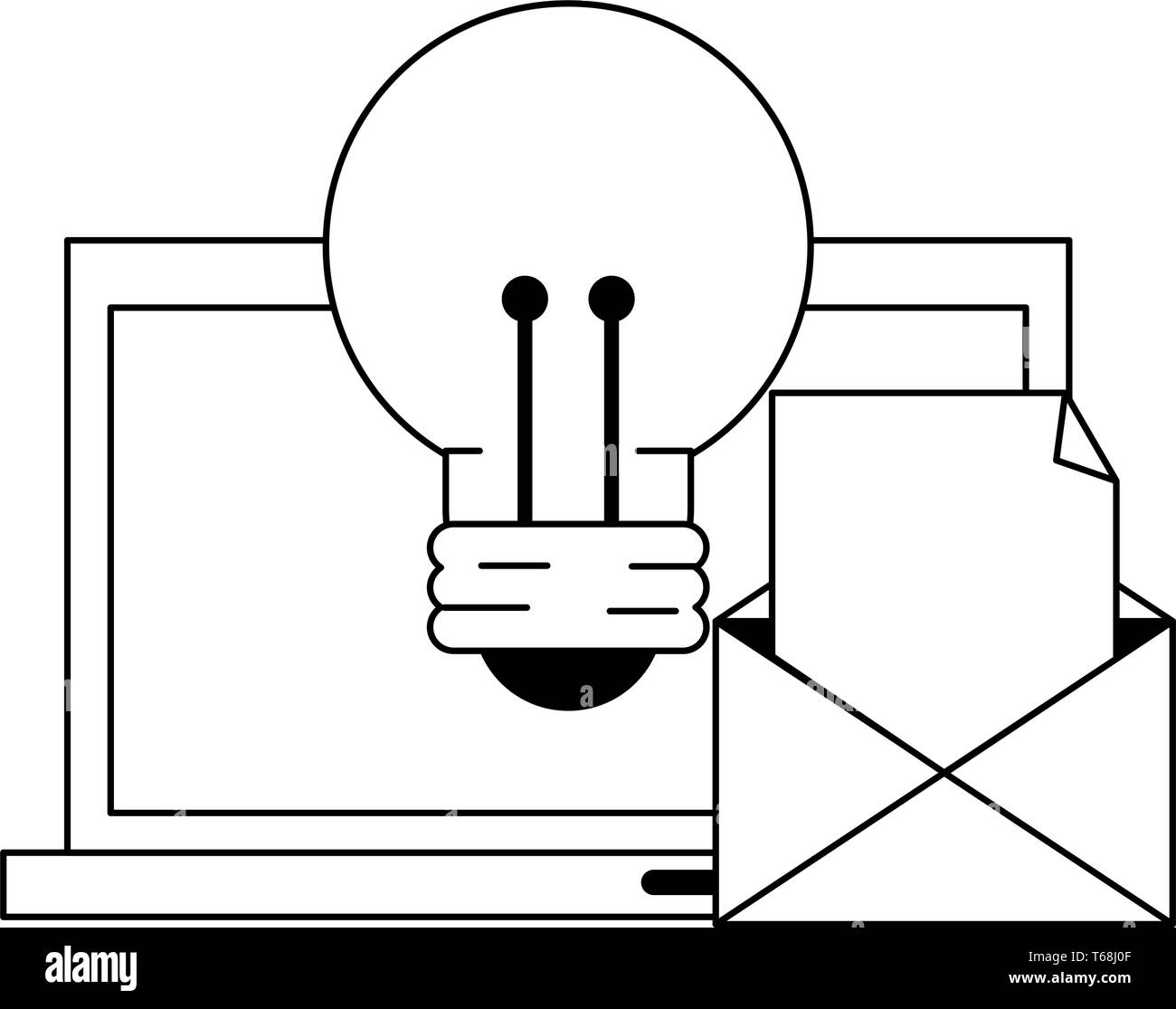 Cartoon light display Black and White Stock Photos & Images - Alamy