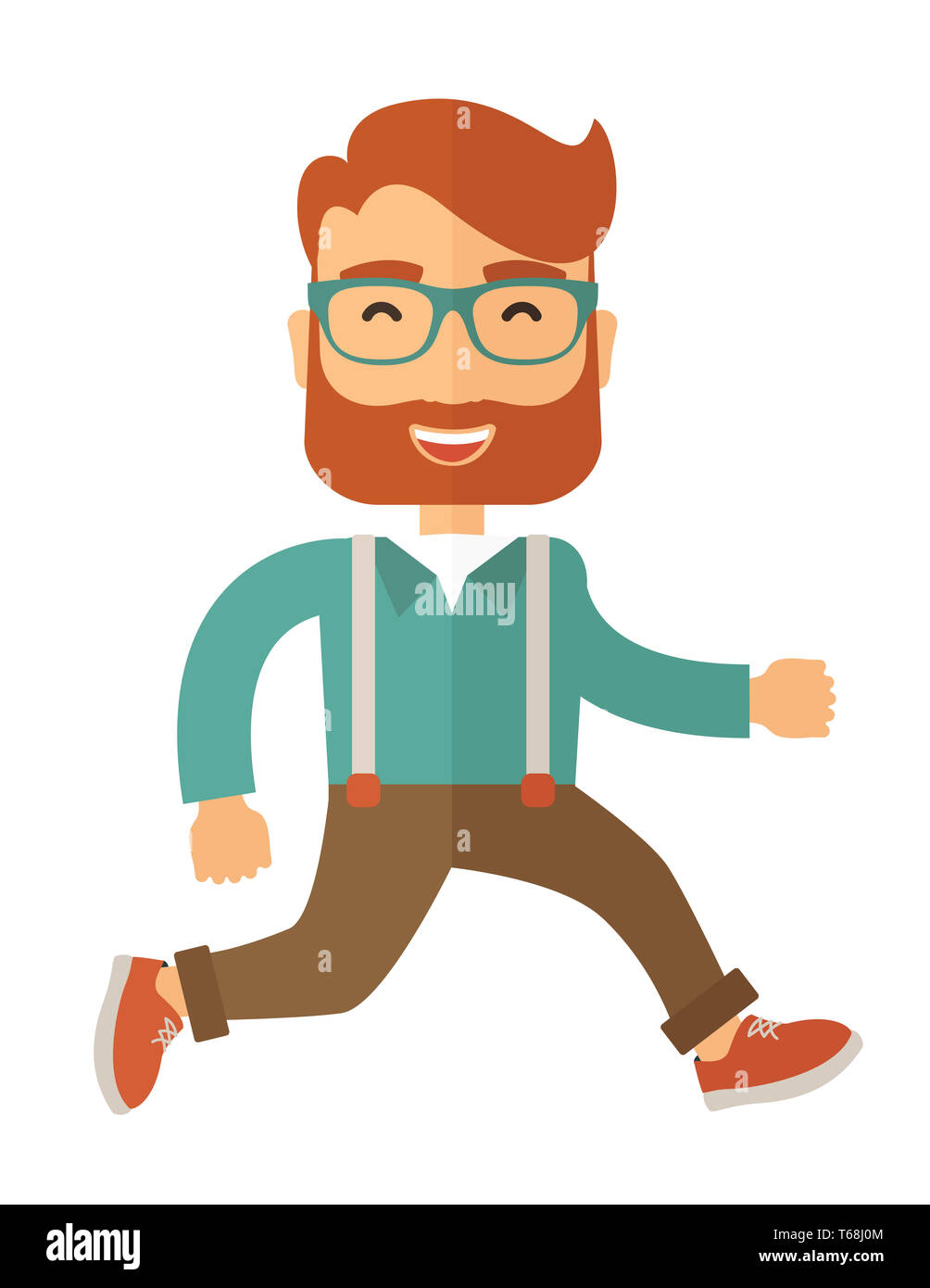 Running Funny Cartoon