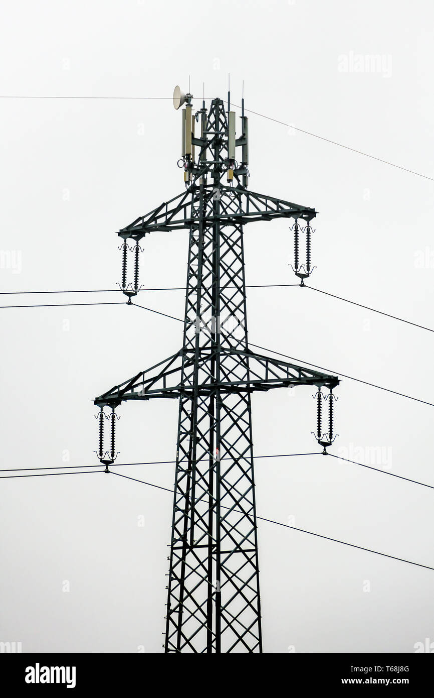 power pole symbol photo Stock Photo - Alamy