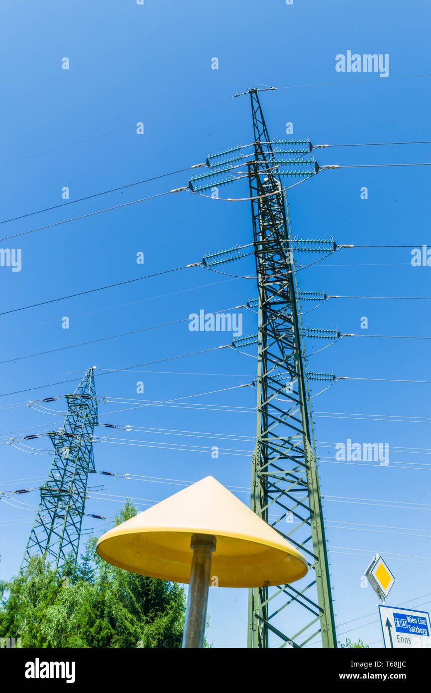 power pole symbol photo Stock Photo - Alamy
