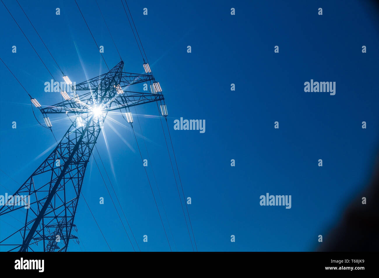 power pole symbol photo Stock Photo - Alamy