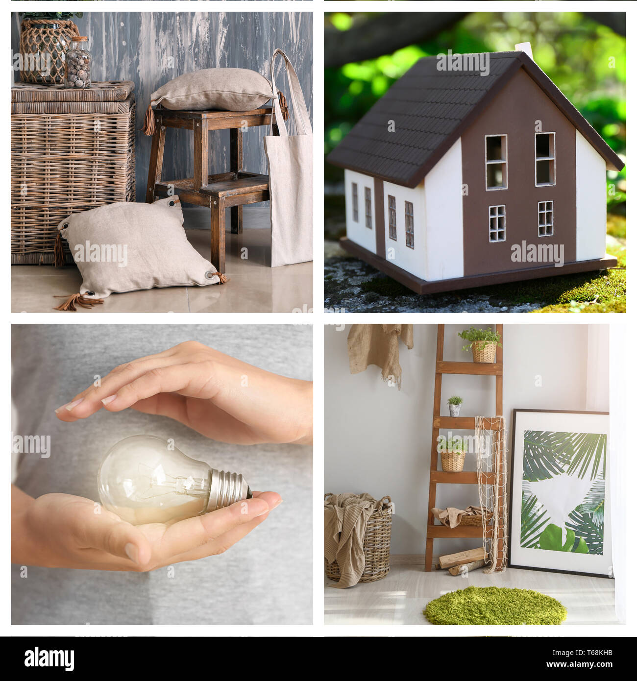 Collage of photos with eco concept Stock Photo - Alamy