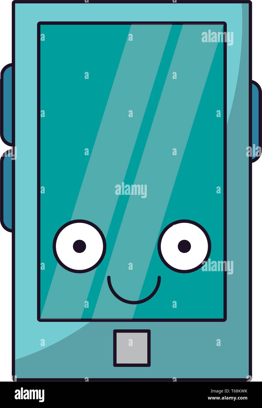 Smartphone cute cartoon Stock Vector Image & Art - Alamy