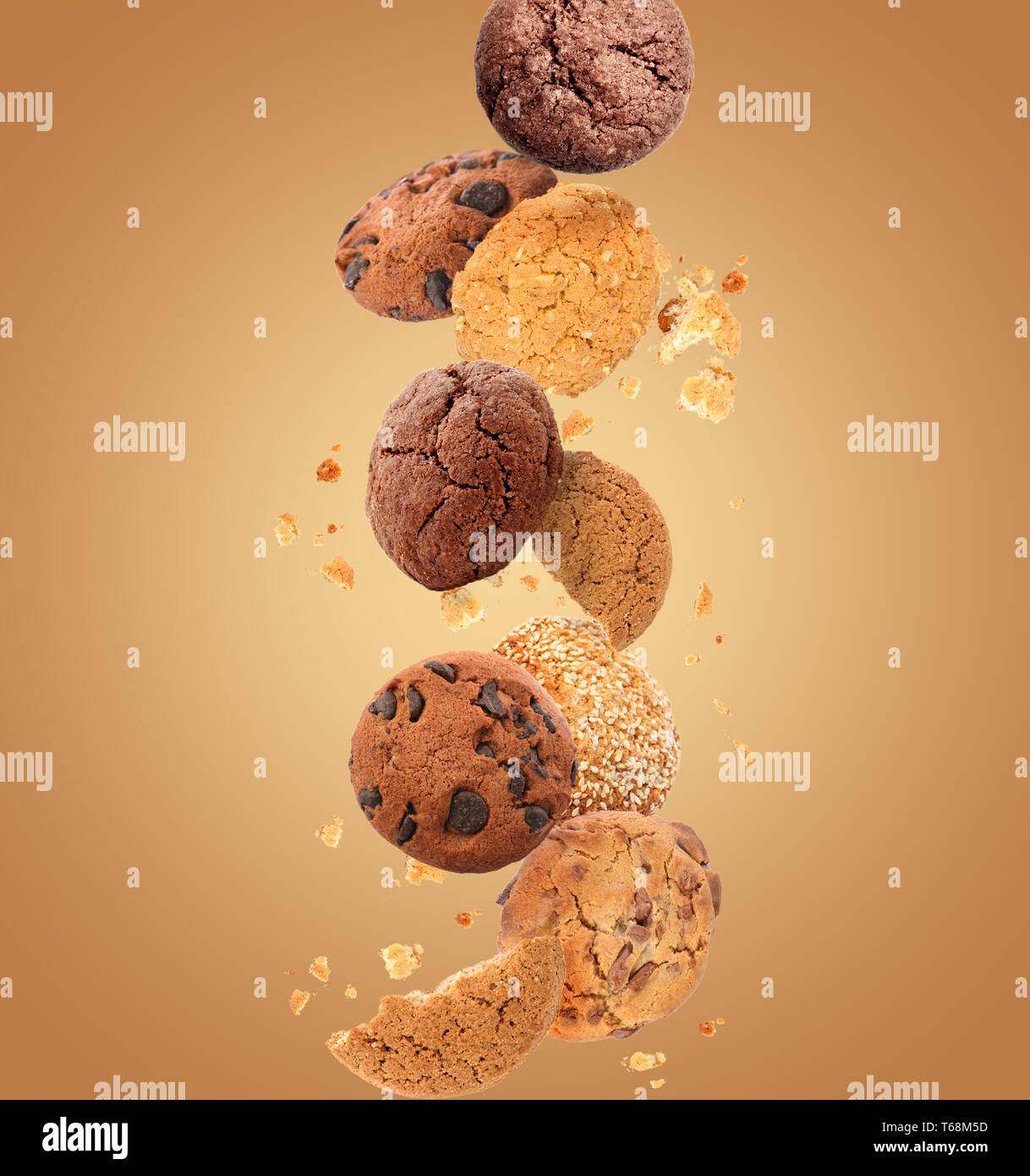 Falling cookies hi-res stock photography and images - Alamy