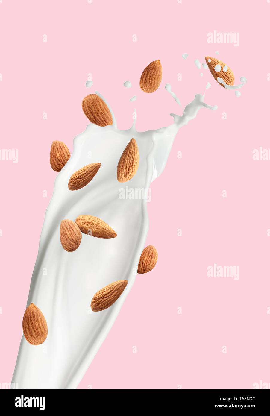 Almond milk splash hi-res stock photography and images - Alamy