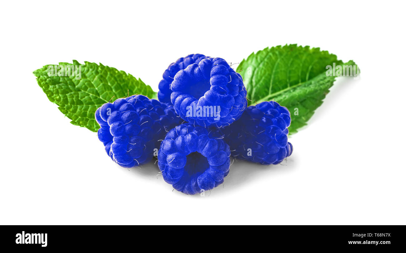 Fresh ripe blue raspberry on white background Stock Photo - Alamy Fresh ripe blue raspberry on white background Stock Photo - Alamy
