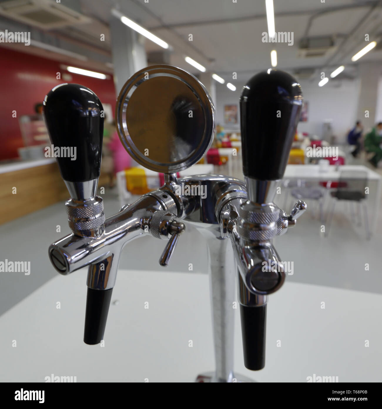 Beer tap with compensator Stock Photo - Alamy