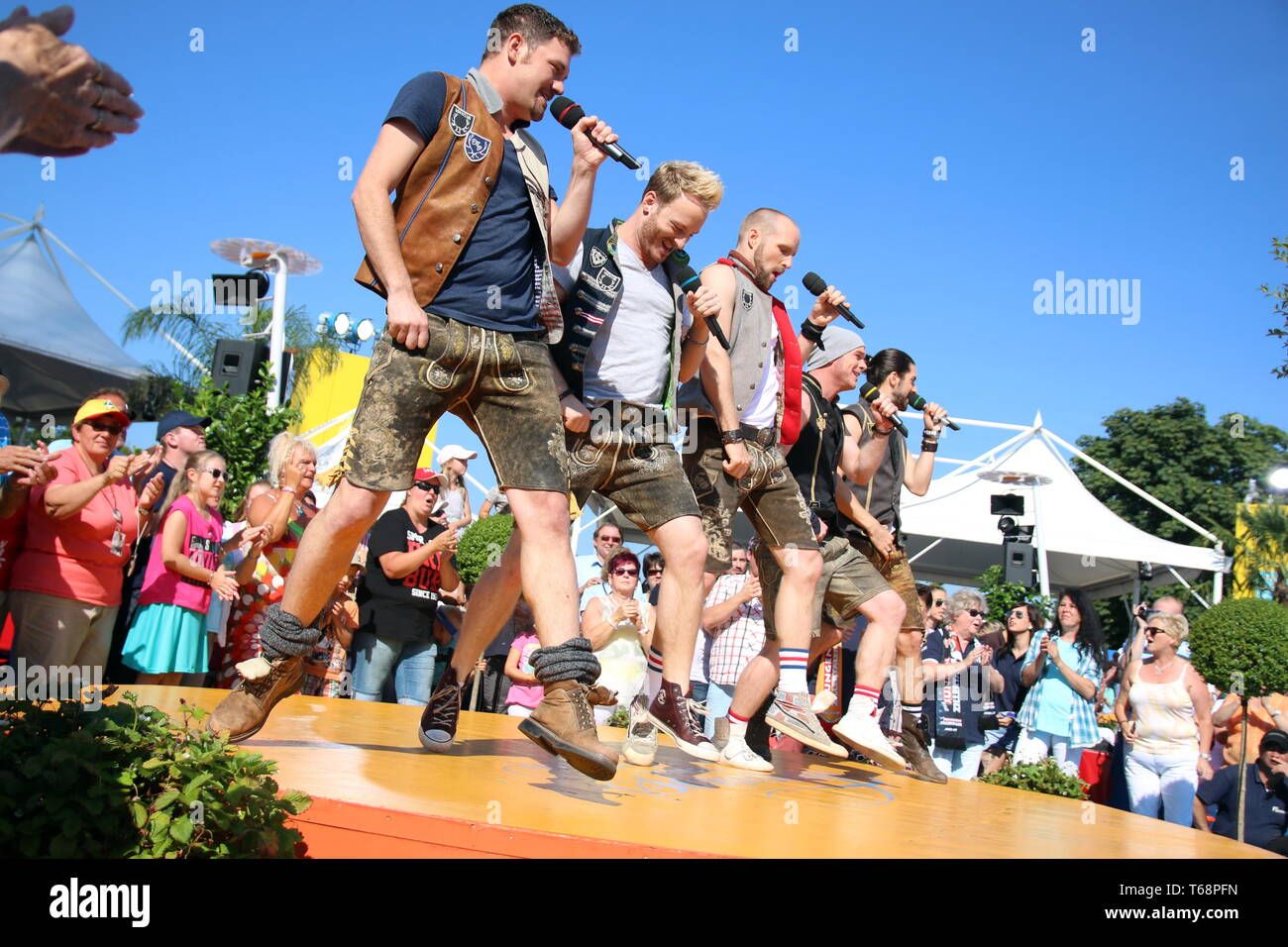 Voxxclub at German Schlager Music Show Immer wieder Sonntags, 2015 ...
