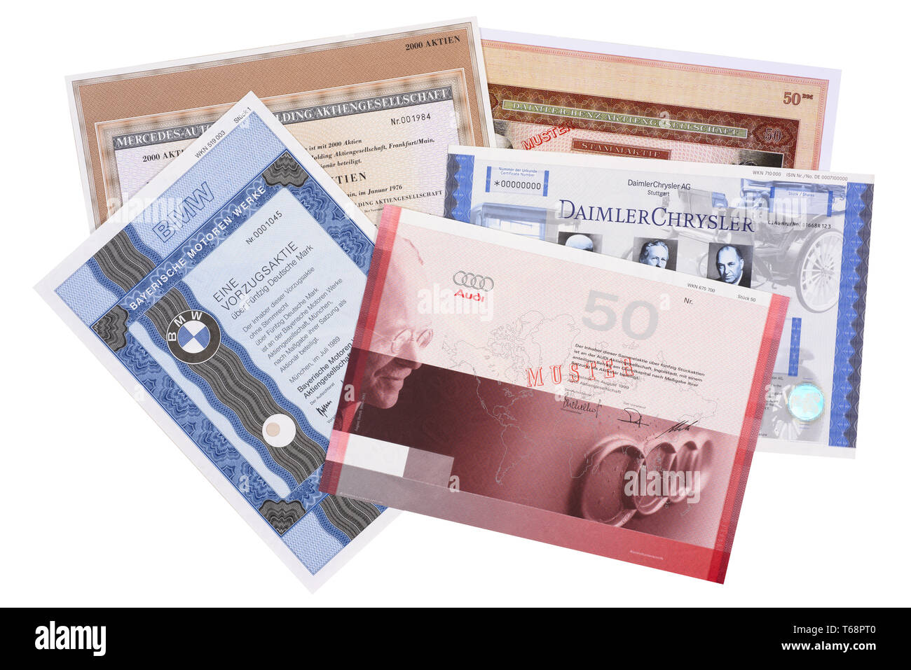 Old German Share Stock Photo - Alamy