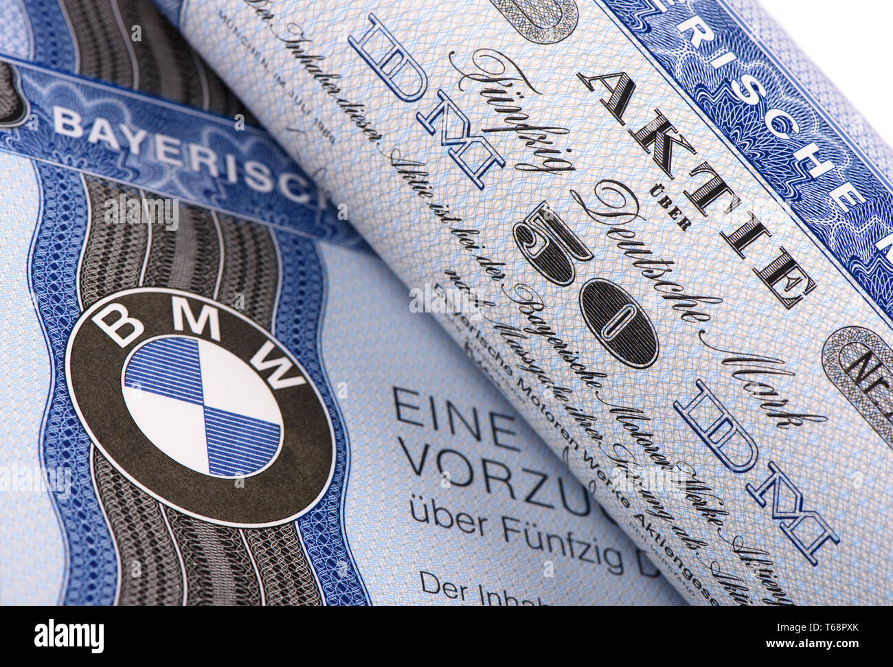 Old German Share Stock Photo - Alamy