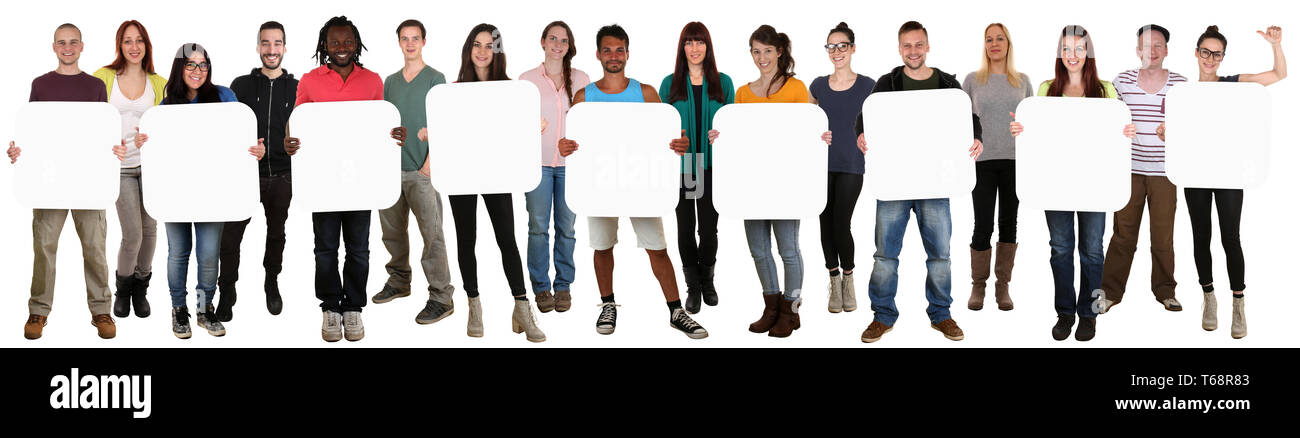 Multicultural Teenager Group Symbol Photo Stock Photo - Alamy