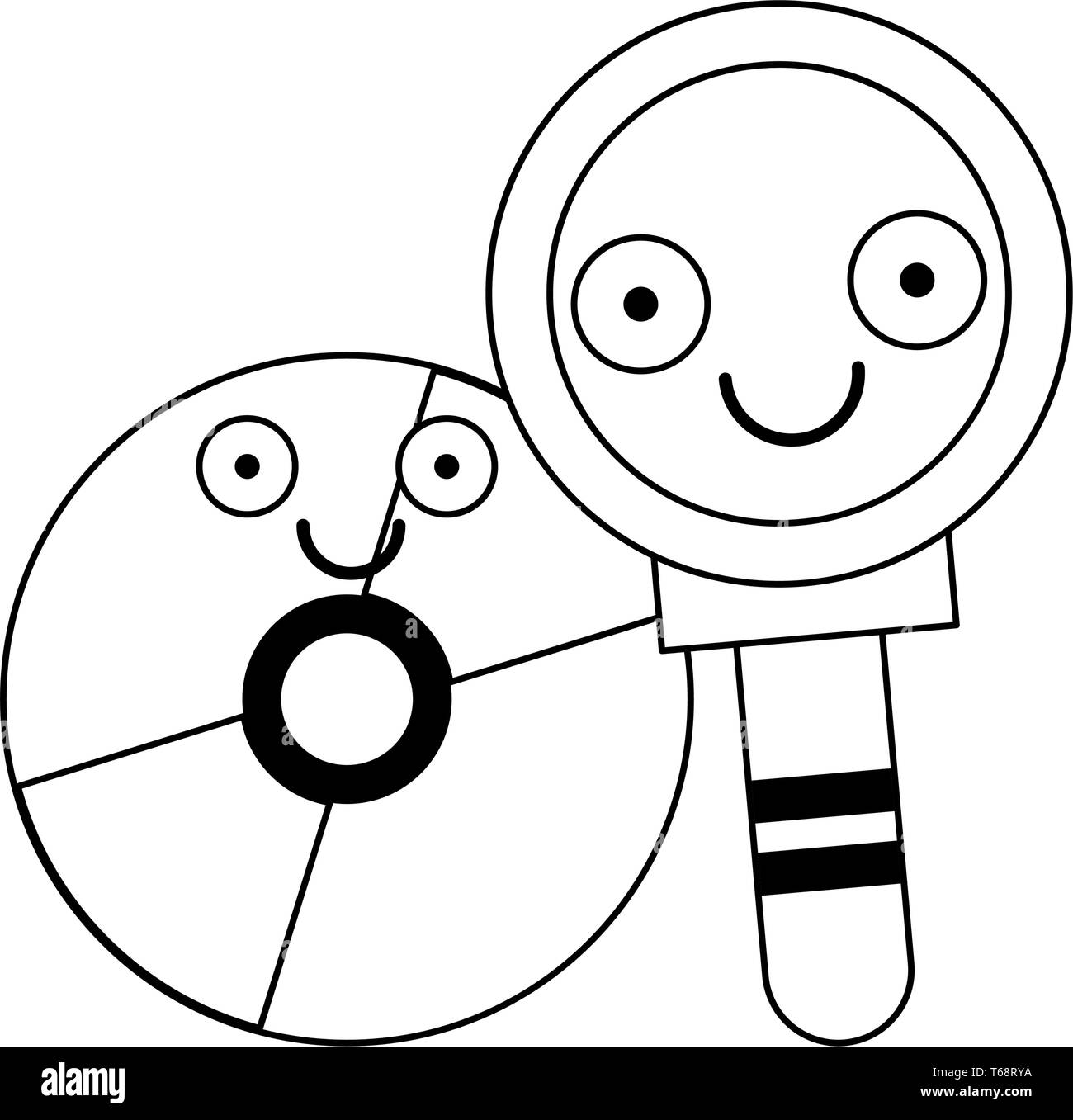 Computer network cartoons Black and White Stock Photos & Images - Alamy