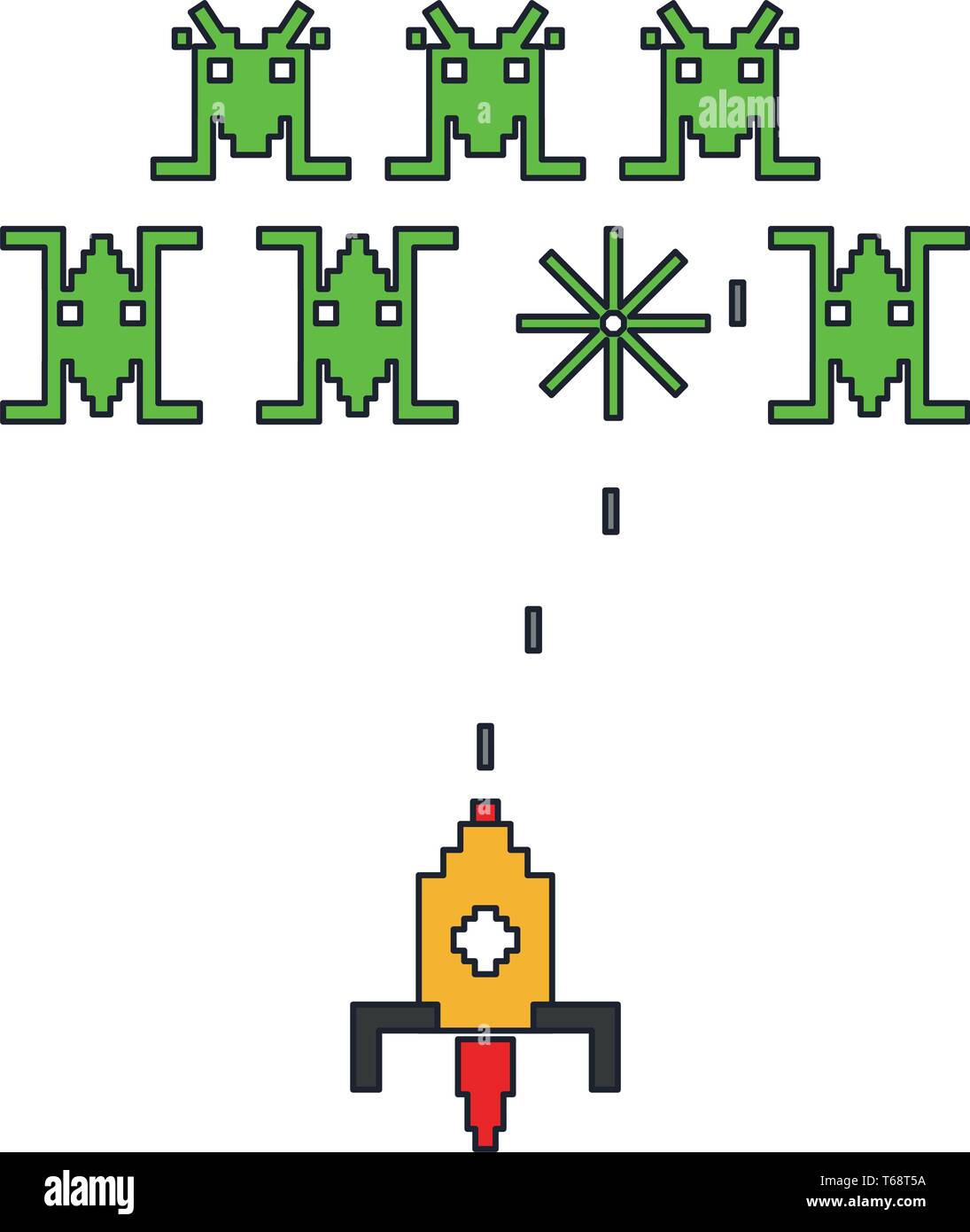 arcade game character Stock Vector Image & Art - Alamy